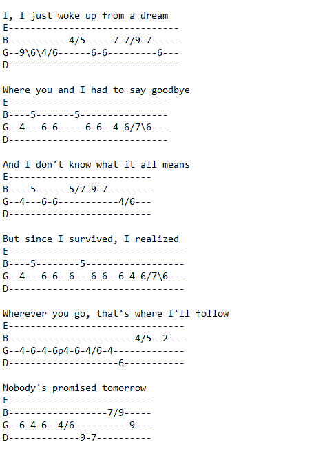 Die With A Smile - Easy Guitar Tabs | Bruno Mars, Lady Gaga